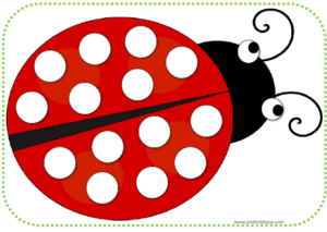 Jeu de numération: les coccinelles à compter – Maternelle Joseph Brenier